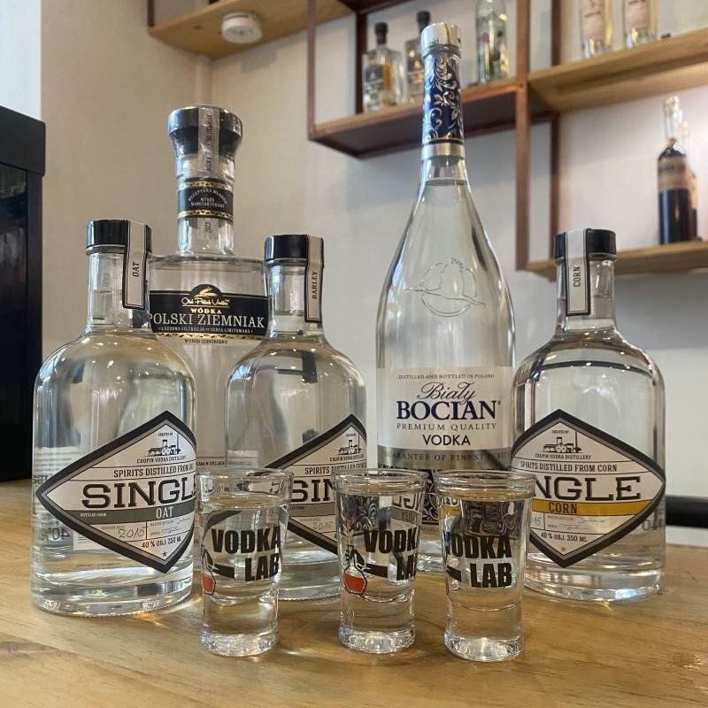 Dégustation - Les 5 Bases de Vodka - Vodka Lab